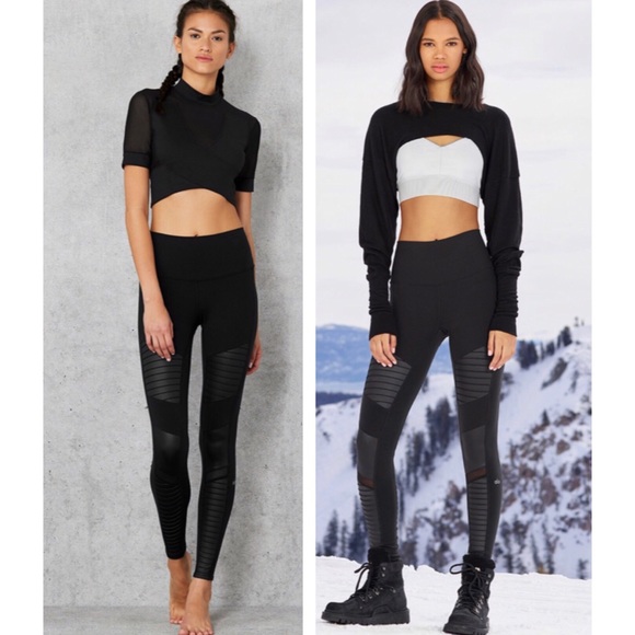 ALO Yoga | Pants & Jumpsuits | Alo Moto Legging Black Celebrity ...